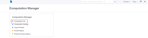 Computation User Manual